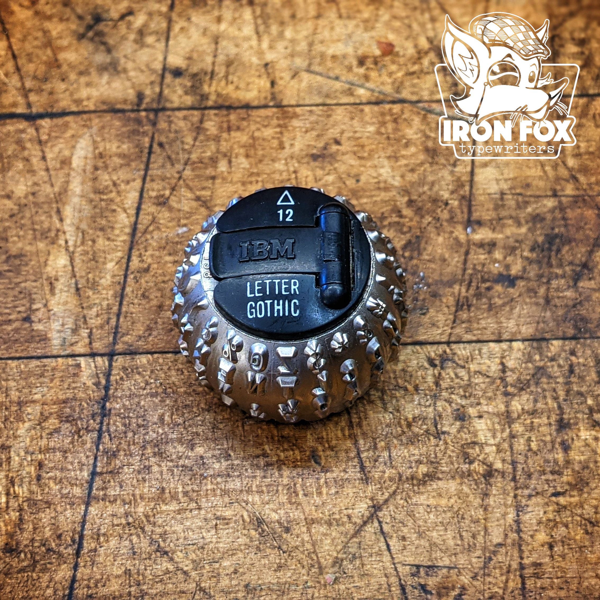 IBM Typeball: IBM Branded "Letter Gothic" - 12 Pitch | Iron Fox ...