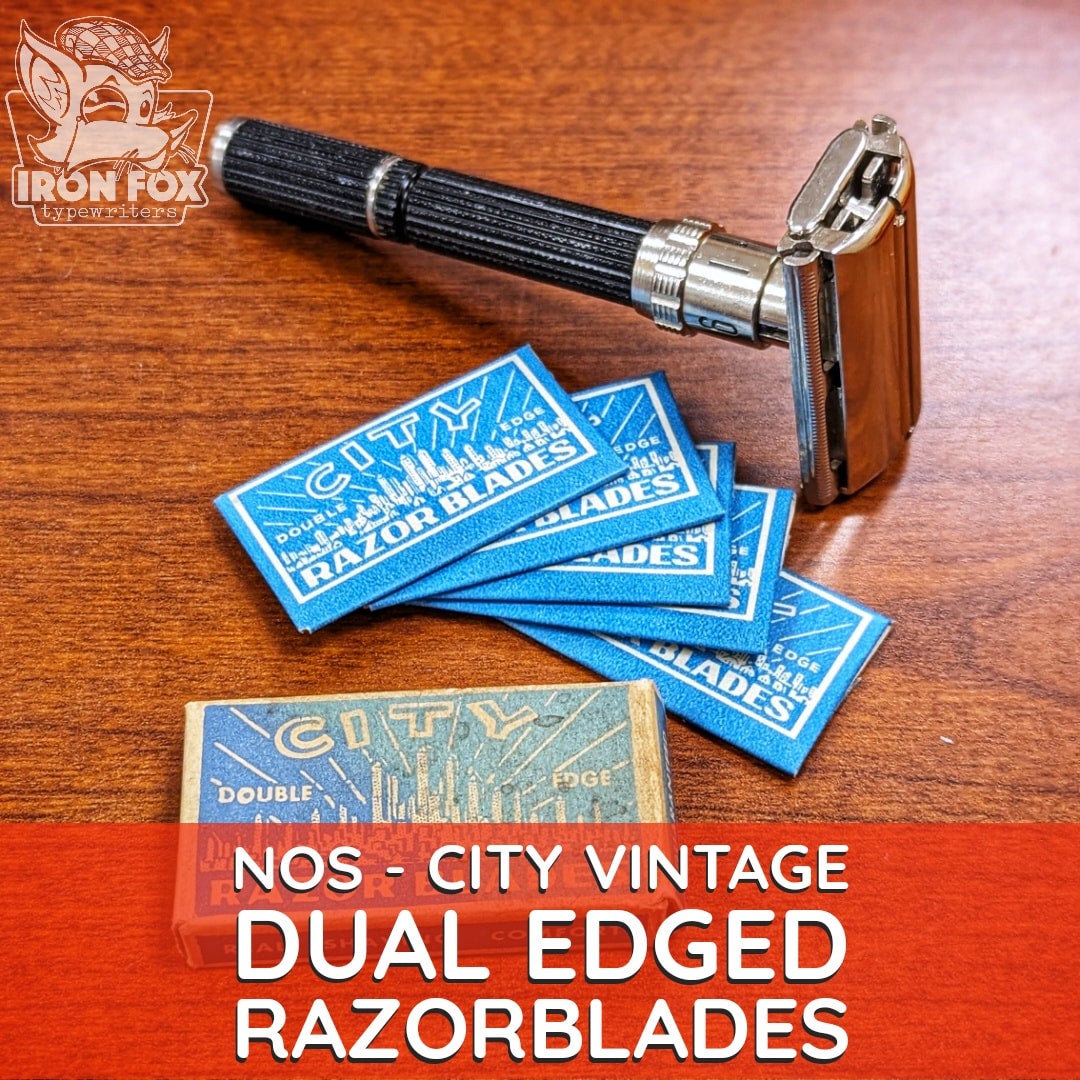 City Branded Vintage NOS Dual Edge Razor Blades (5pk) | Iron Fox ...