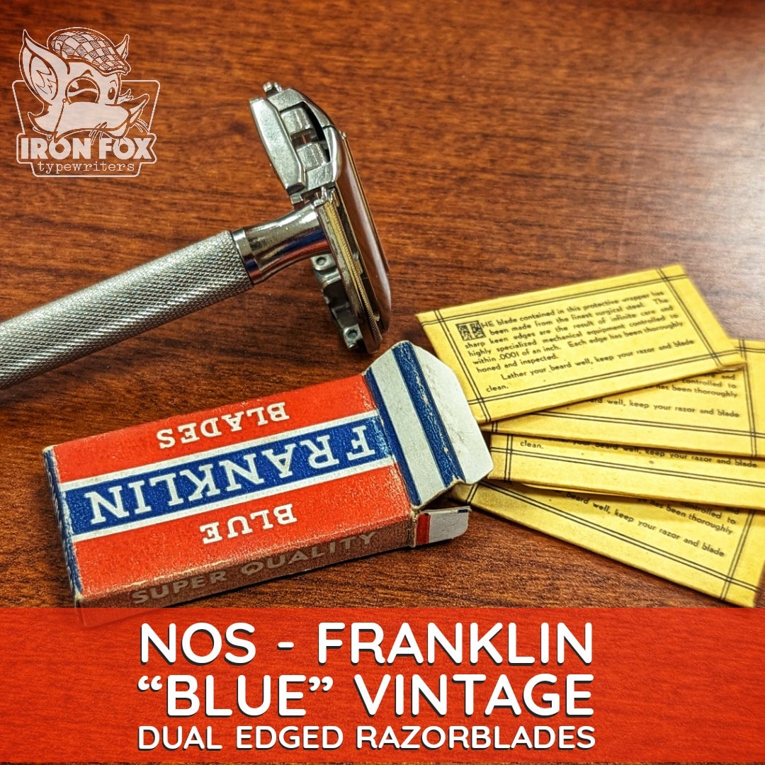 Franklin Branded Vintage NOS Dual Edge Razor Blades (4pk) | Iron Fox ...