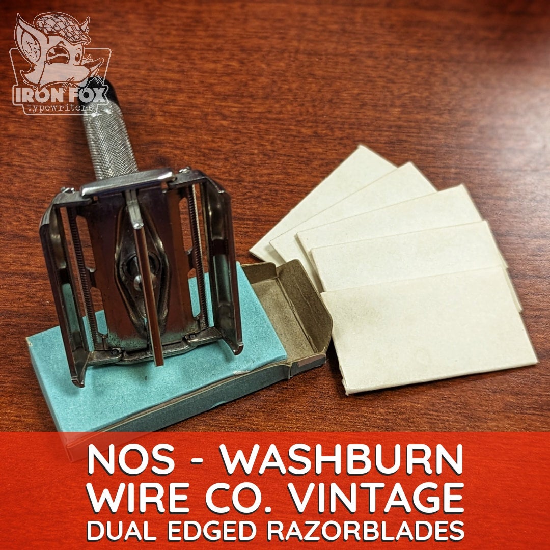 Franklin Branded Vintage NOS Dual Edge Razor Blades (4pk) | Iron Fox ...